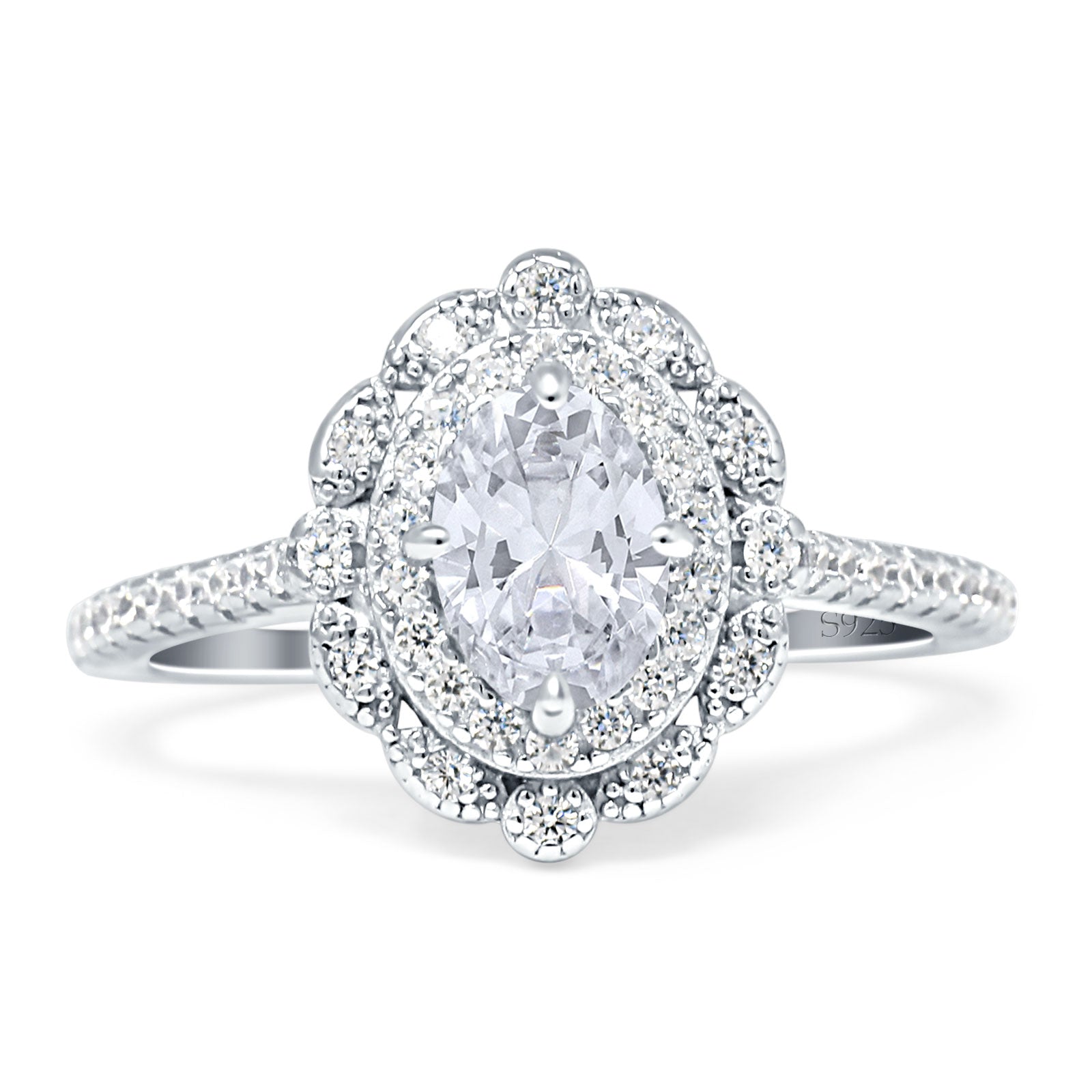 Vintage Cubic Zirconia Engagement Rings