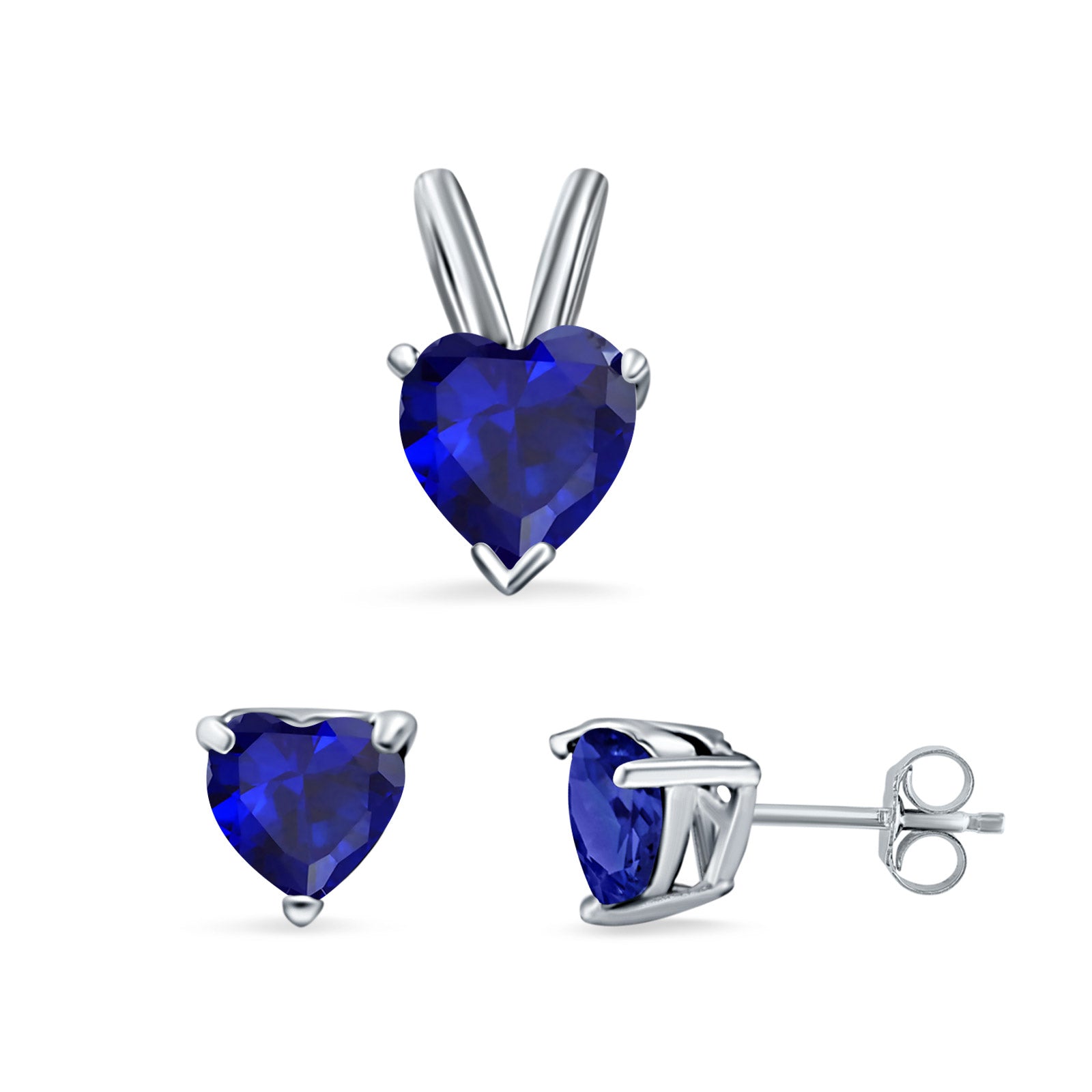 Blue Sapphire Jewelry Set